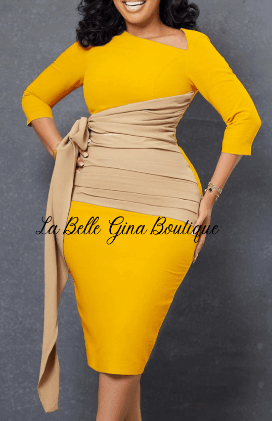 Lora Commuter ,High Bag,Office Bodycon Dress-FINAL SALE – La Belle Gina ...